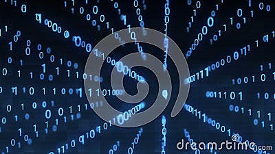 Digital Binary Background. Big Data Digital Code. Futuristic Information Technology Concept ...