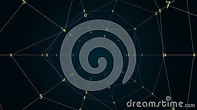 Looping Digital Numbers Code Animation. Stock Video - Video of graphic ...