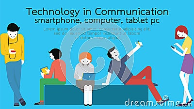 Technology Communication Stock Vector - Image: 44619355