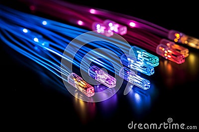 IT Technology, High-speed Fiber Cables Used For High-speed Broadband ...