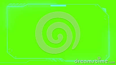 Technology HUD Loop Animation. Frame Border HUD Element. HUD Viewfinder ...