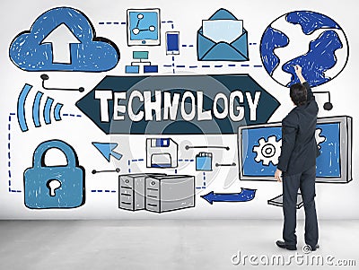 Technology Innovation Digital Evolution Concept Royalty-Free Stock ...