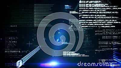 Technology Interface Computer Data Screen GUI Stock Video - Video of ...