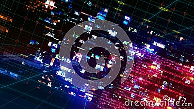 Technology Interface Computer Data Digital Screen Stock Footage - Video ...