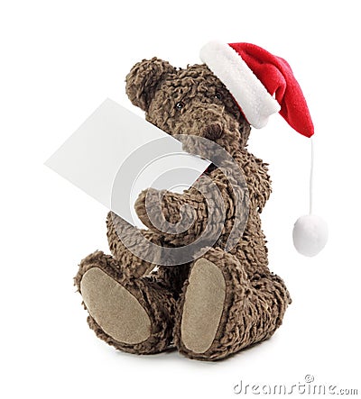 Teddy Bear With Blank Note Stock Photography | CartoonDealer.com #17155286