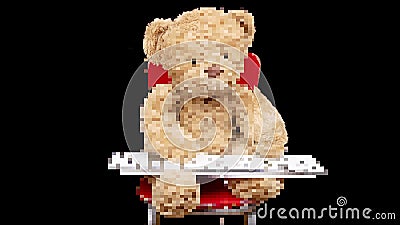 Teddy Bear Typing on Keyboard Stock Video - Video of numbers, voip ...