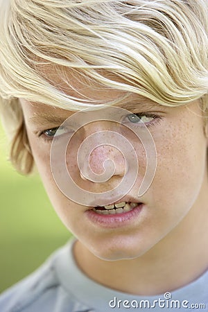 Teenage Boy Looking Angry Royalty Free Stock Image - Image: 7941656