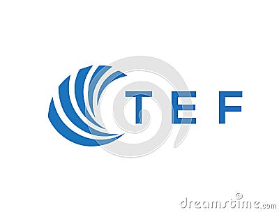 TEF Letter Logo Design On White Background. TEF Creative Circle Letter ...