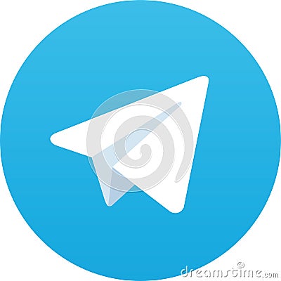 Telegram Icon Logo Simple Editorial Image | CartoonDealer.com #142174986