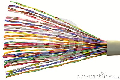 Telephone Cable Stock Photo - Image: 4150200