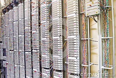 The Telephone Switchboard Is Located In The Server Room. Patch Panel Ip ...