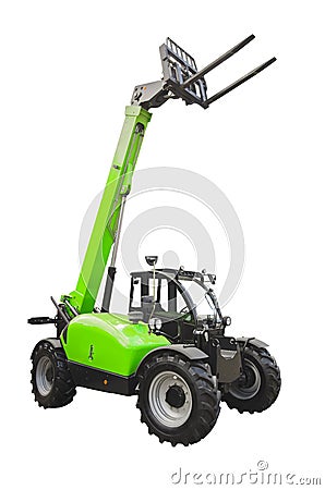 A Telescopic Handler, Also Called A Telehandler Stock Photo ...