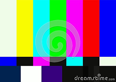 Television Color Test Pattern Cartoon Vector | CartoonDealer.com #114756427