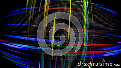 Television Distortion and Static Stock Video - Video of graphics ...