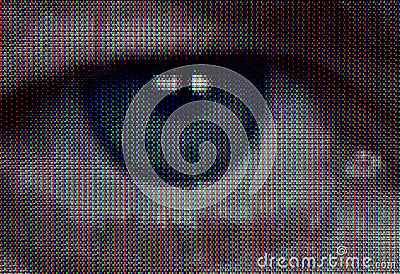 Stare Television Eye Stock Photo - Image: 51940922