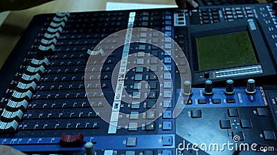 Television Radio Audio Mixer Board Stock Video Footage - Video of ...
