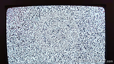 Television Static Noise Black White Stock Video - Video of disconnected ...