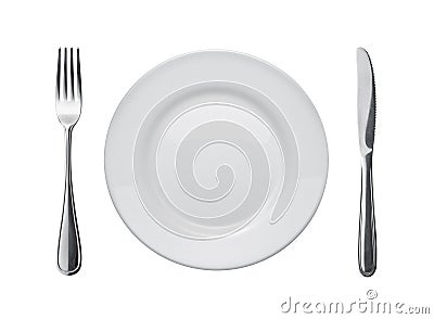 Teller Und Besteck Stockfotografie - Bild: 14507502