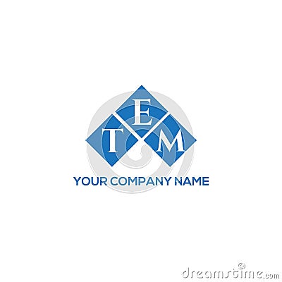 TEM Letter Logo Design On BLACK Background. TEM Creative Initials ...