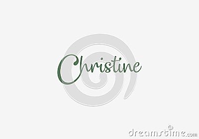 Template Creative Logo Christine Cartoon Vector | CartoonDealer.com ...