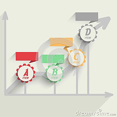 Template Data Presentation Indicators Vector Illustration ...