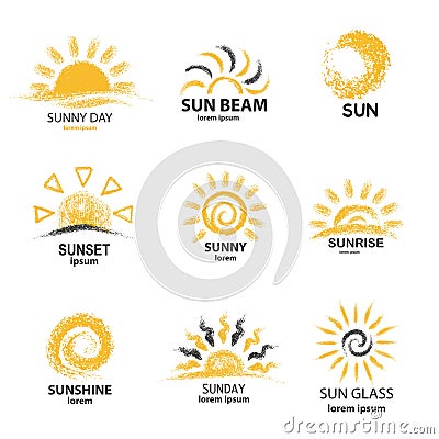 Template For Sunny Logo Vector Illustration | CartoonDealer.com #104818676