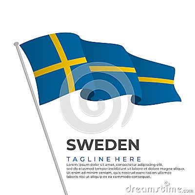 Template Vector Sweden Flag Modern Design | CartoonDealer.com #272151969