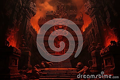 Temple Of Doom Fire. Generate Ai Stock Photography | CartoonDealer.com ...