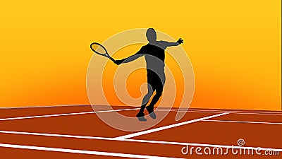 Tennis Animation stock video. Video of orange, closeup - 36204469