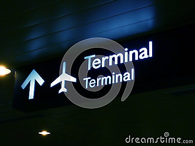Terminal Sign Board Stock Image | CartoonDealer.com #291463