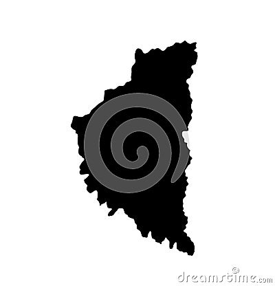 Ternopil Map Vector Silhouette Illustration Isolated On White ...