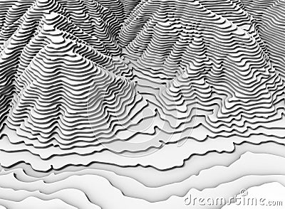 Terrain - Layers Concept Stock Illustration - Image: 72322076