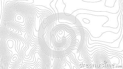 Terrain Line. Topographic Map On White Background. Topo Map Elevation ...