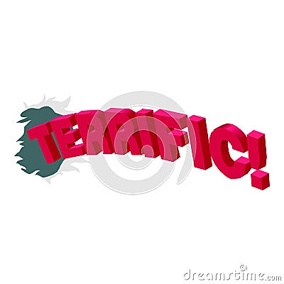Terrific Logo Template Cartoon Vector | CartoonDealer.com #256931981
