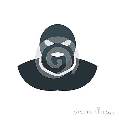 Terrorist Icon Vector Sign And Symbol Isolated On White Background ...