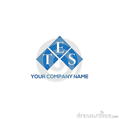 TES Letter Logo Design On BLACK Background. TES Creative Initials ...