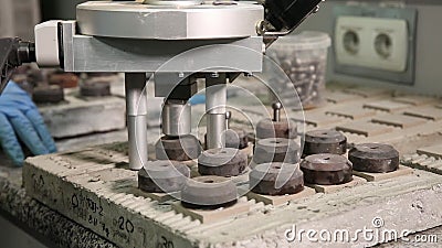 Testing of Tile Adhesive Samples for Strength Stock Footage - Video of ...