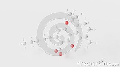 Tetrahydrocannabinolic Acid Molecule 3d, Molecular Structure, Ball And ...