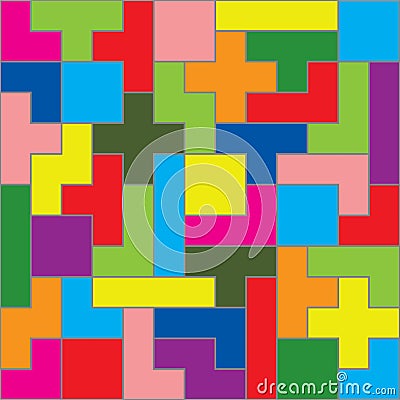 Tetris Game Pieces Royalty Free Stock Image - Image: 13362826