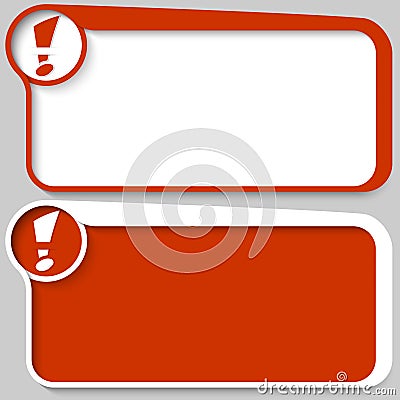 Text Box And Exclamation Mark Cartoon Vector | CartoonDealer.com #35121517