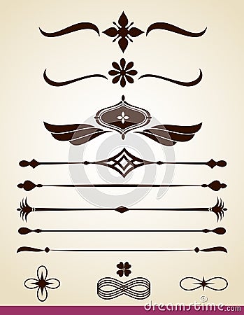 Text And Paragraph Dividers Royalty Free Stock Image - Image: 32749606