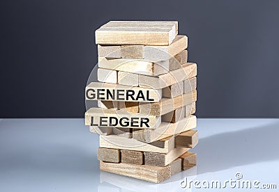 The Text On The Wooden Blocks GENERAL LEDGER Royalty-Free Stock ...