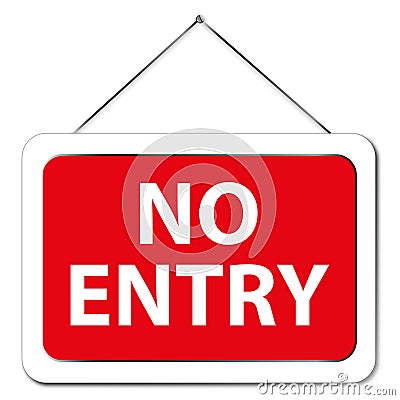 No Entry Cartoon Vector | CartoonDealer.com #100577267