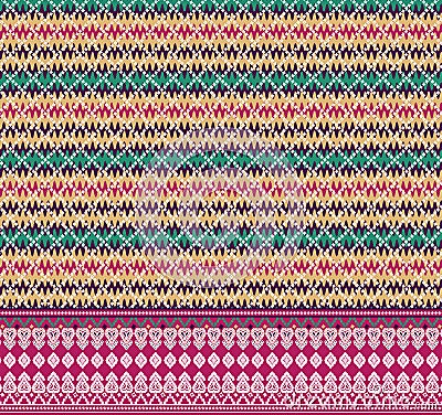 Textile Chunri Border Multi Colors. Gujarati Chunri Vector Design And ...