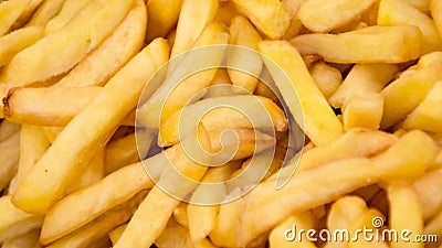Texture of french fries stock footage. Video of crispy - 164007764