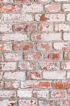 Texture Of Old Rustic Brick Wall Painted With White Stock Photo - Image ...