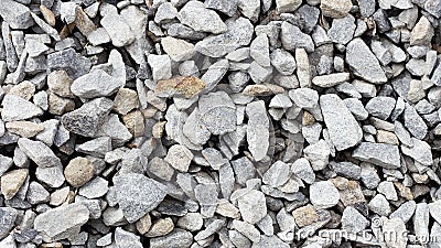 Texture of Small Black Rubble Lying on the Ground, Close-up Slow Motion ...