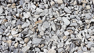 Texture of Small Black Rubble Lying on the Ground, Close-up Slow Motion ...