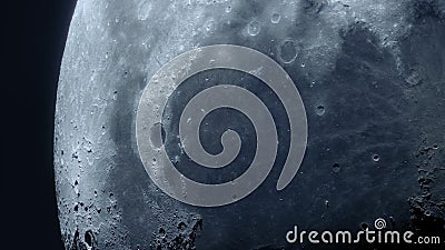 Textured Surface of the Moving Moon Stock Video - Video of full, bright ...
