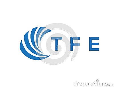 TFE Letter Logo Design On White Background. TFE Creative Circle Letter ...